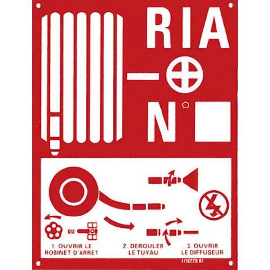 Panneau de signalisation RIA mode d'emploi en PVC photoluminescent ...
