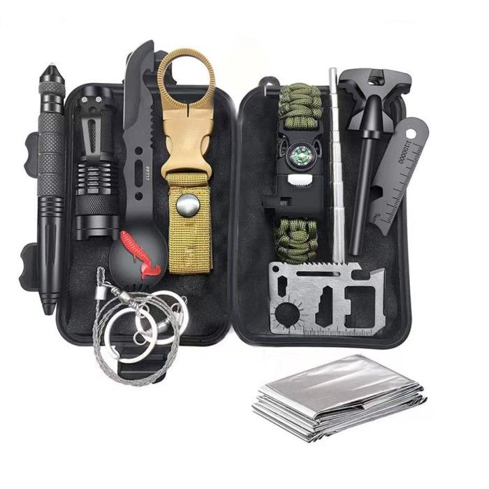 13 en 1 Trousse de Survie Trousse de Survie Polyvalente Trousse de ...