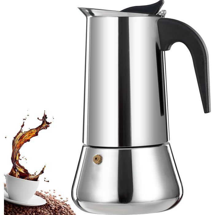DITOSH 12 Tasse Stovetop Espresso Maker Stainless Steel Moka Pot ...