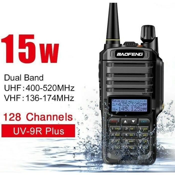 De plus Baofeng UV-9R 8W VHF UHF Talkie Walkie double bande Han + dheld ...