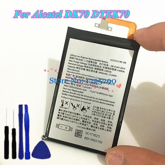 Dk70-Batterie Pour Blackberry Key One Keyone 1 Dtek70 Mercury Key2 ...