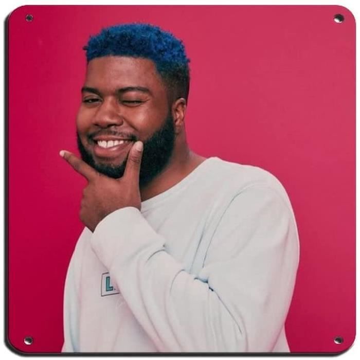 Poster rétro Singer Khalid en métal, Art chic rétro, décoration murale ...