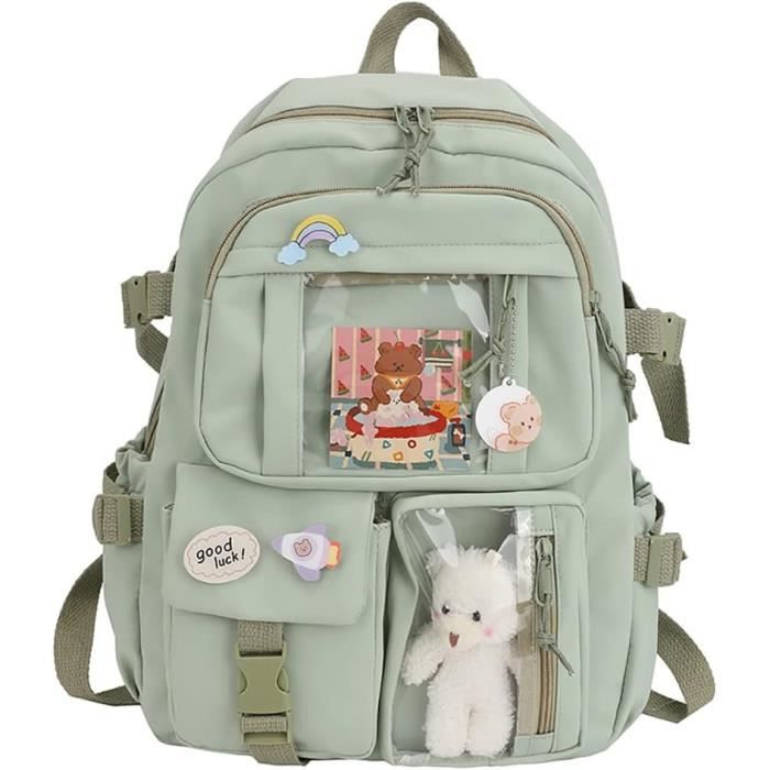 Sac À Dos Kawaii Pour L'École, Sac À Dos Mignon Pour Adolescentes Avec ...
