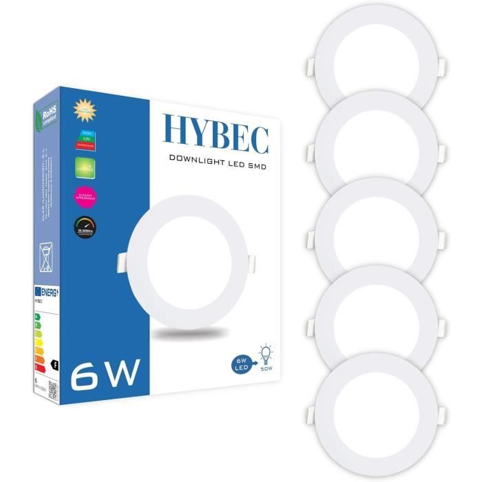 Hybec- Spot Led Encastrable 6W, Spot Led Encastrable Extra Plat ...