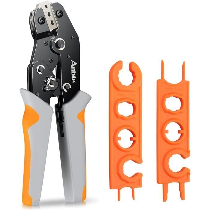 Pince à Sertir Solaire pour Câbles Photovoltaïques de 2,5-4-6mm², Kit d'Outils de Sertis Solaire ...