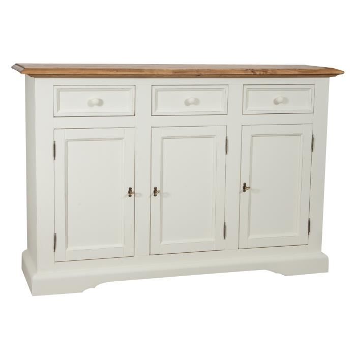 Placard Shabby-Country Chic en bois massif de tilleul structure ...