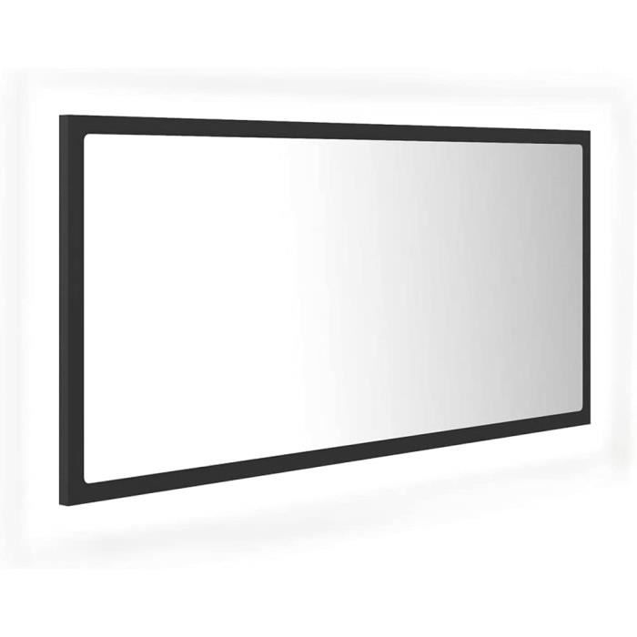 Miroir à LED de Salle de Bain Miroir Mural Miroir de Maquillage ...