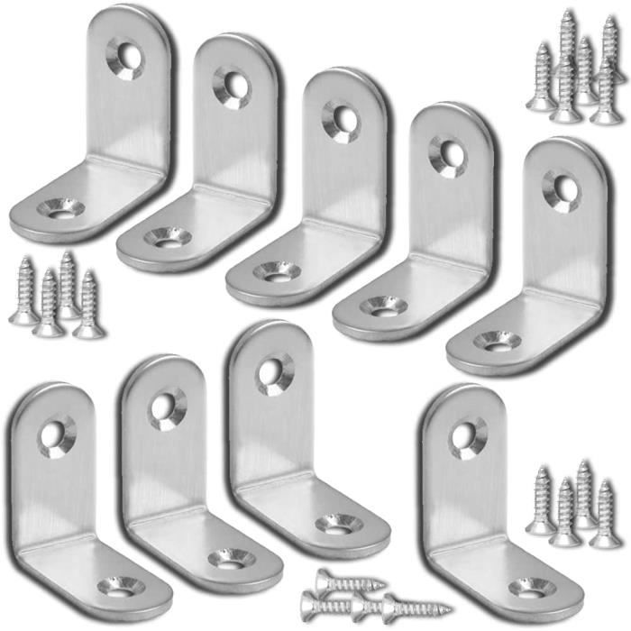 Petite Equerre de Fixation 25 Pièces Equerre Etagere Bois Support Angle ...