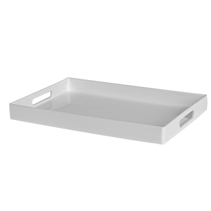 3x Blanc 34.5cm x 25cm Rectangle Plateaux de Service - Mariage Fête ...