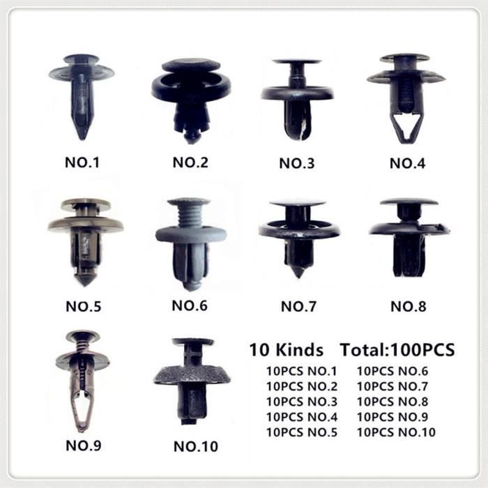 Boulon - Écrou,Rivets de vis de garde boue de voiture, pour Mitsubishi ...