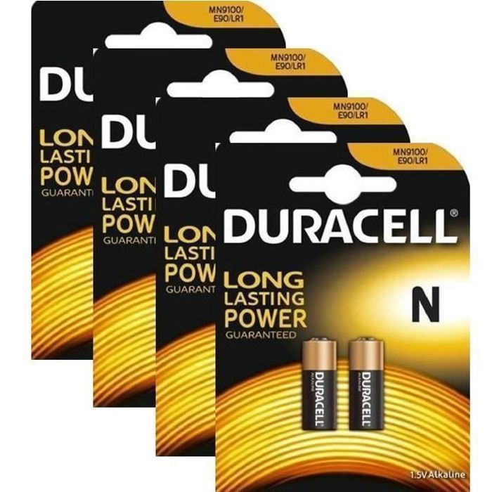 8 x Duracell MN9100 1.5 V pile alCaline LR1 E90 KN - Cdiscount Jeux ...