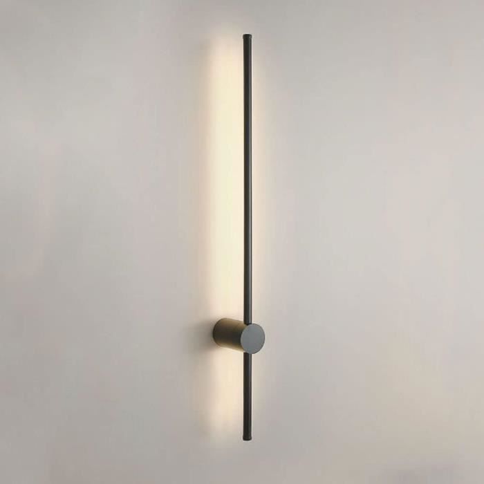 Applique Murale Linéaire Moderne À Led Noir Mat, Lampe Murale Rotative ...