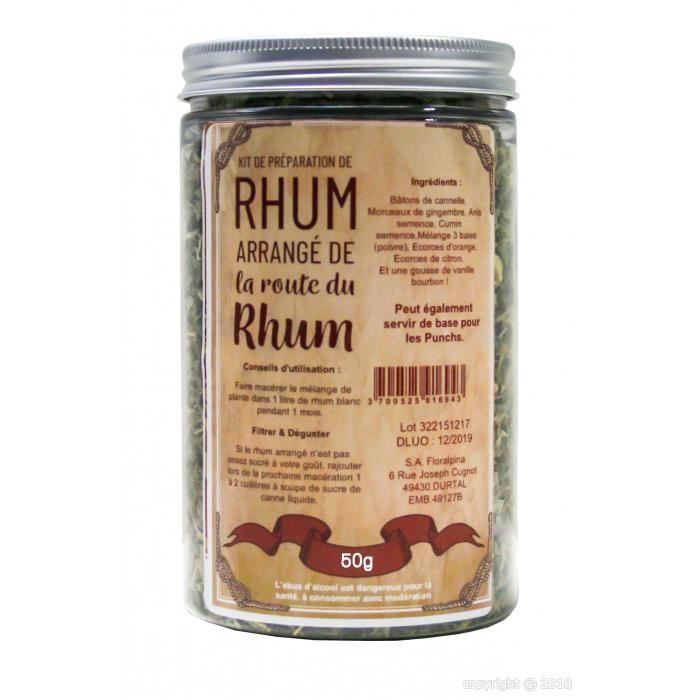 Kit de préparation rhum arrangé route du Rhum 50g - La cave Cdiscount