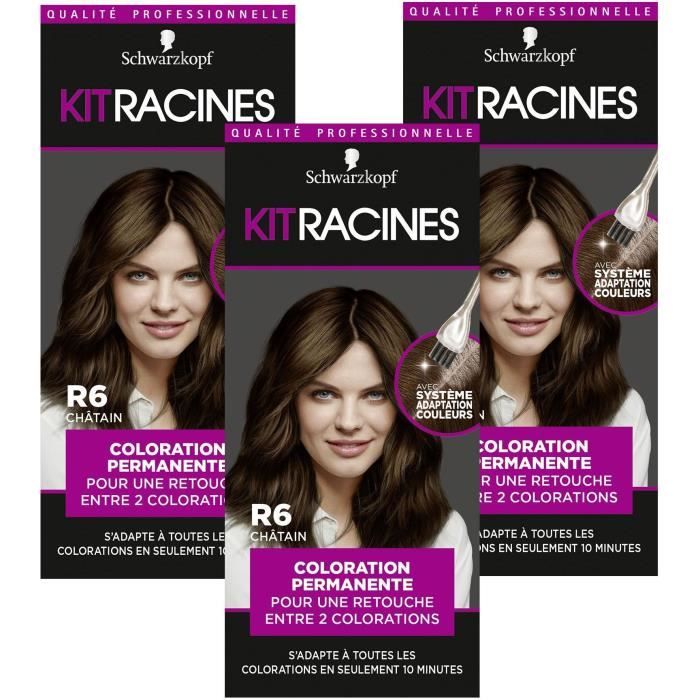 SCHWARZKOPF Kit Racines - Coloration Racines Cheveux permanente ...