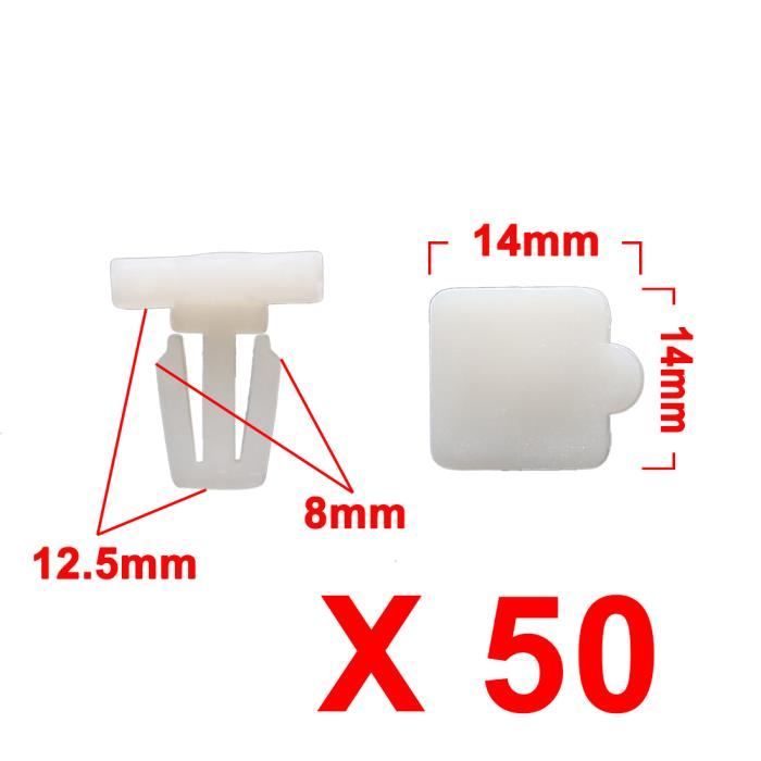 50 pcs rivet fixation à vis protection bouclier clip retenue 8mm ...