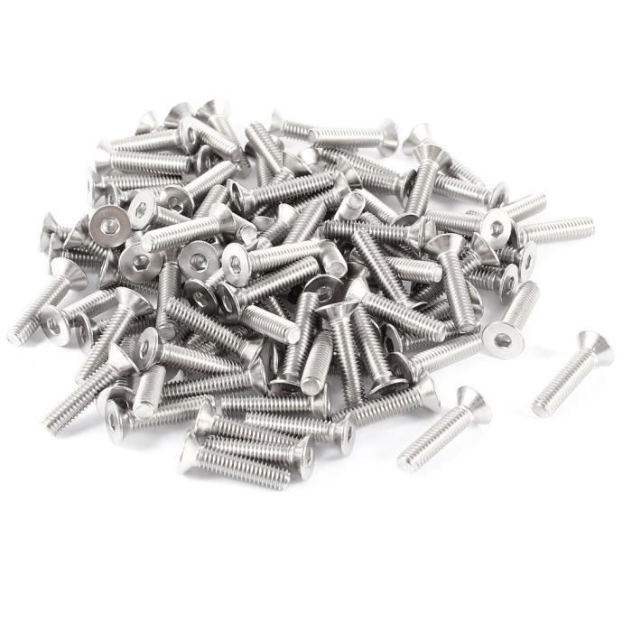 SOURCING MAP 100Pcs HC Vis à Tête Fraisée Inox 304 M4x16mm - Cdiscount ...