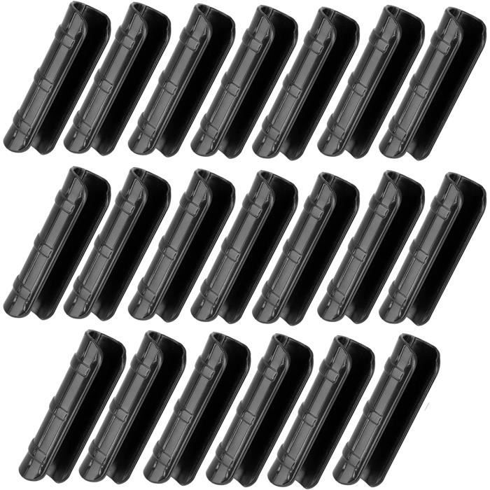 ZRSWV Lot de 20 clips pour tube de serre, 20 mm, clips pour tube de ...