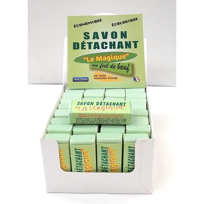 LOT DE 5 SAVONS DETACHANT LE MAGIQUE AU FIEL DE BOEUF POIDS DE CHAQUE ...