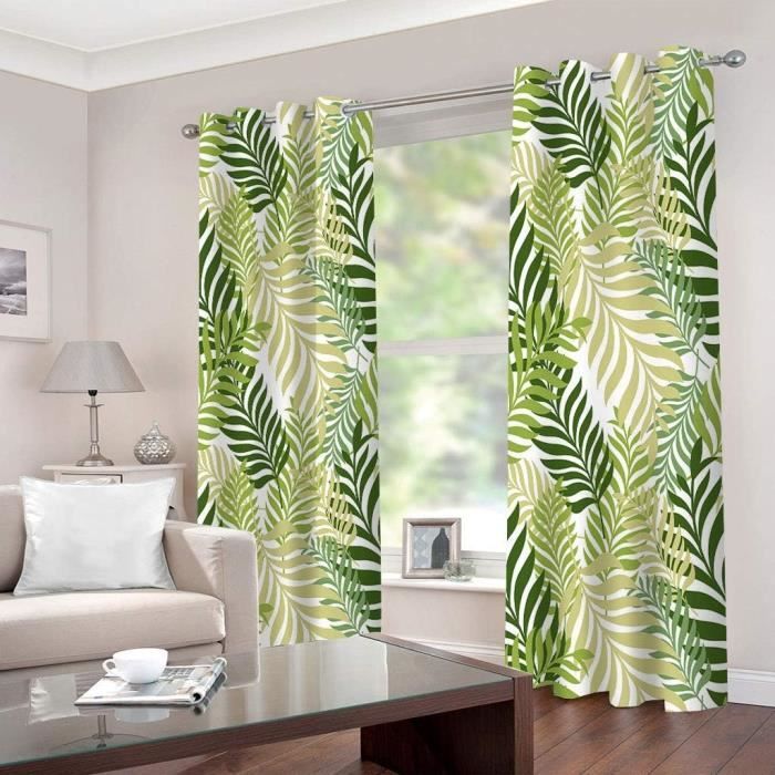 3D Motif De Plantes Vertes Motif Thermique Isolants A Oeillets adultes ...