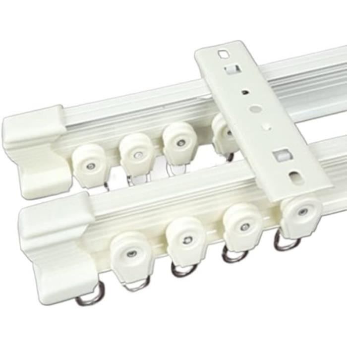 Rail Pour Rideaux,Rail De Rideau 1-3 Mètres Rideau Double Piste Rail ...