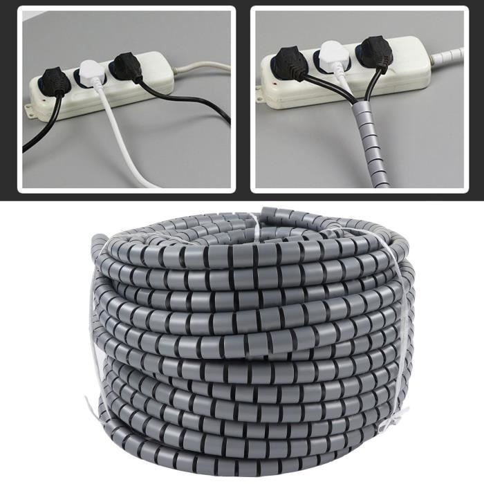Enroulement de câble en spirale - PE - Diamètre 28mm - Longueur 40m ...
