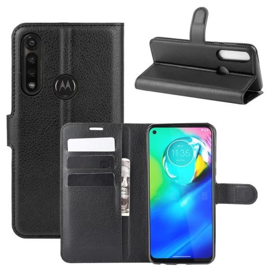 Coque Folio Motorola Moto G Power, Noir Couleur Intégral Protection ...