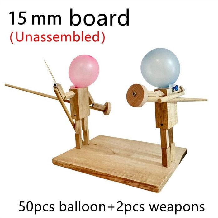 Balloon Battle Game for Adults,Bamboo Man,Bots en bois,Battle Game,Two ...