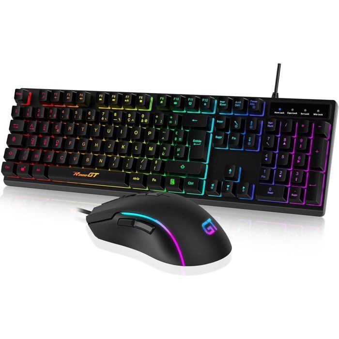 Clavier Et Souris Gaming, Ensembles Clavier Souris Filaires, Clavier ...