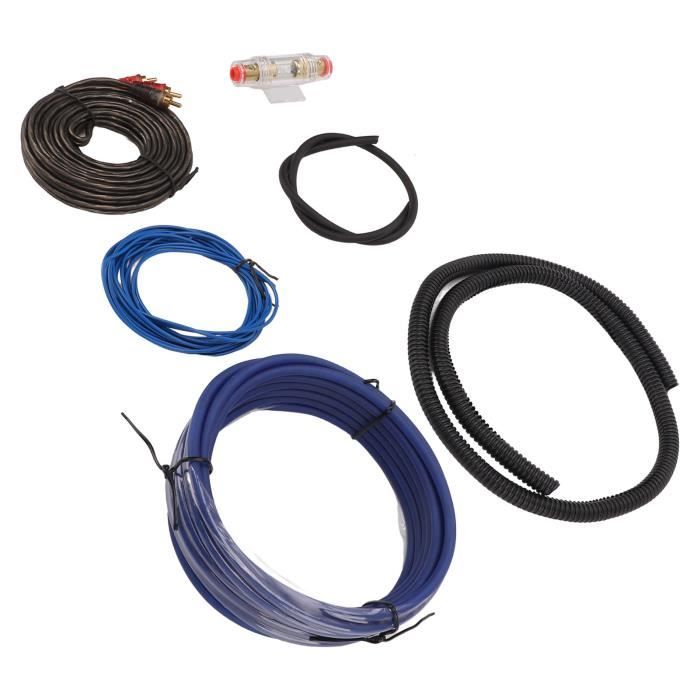 Ashata Kit de câble de voiture Kits de Câblage D'amplificateur de Voiture, Kit de Câble D ...