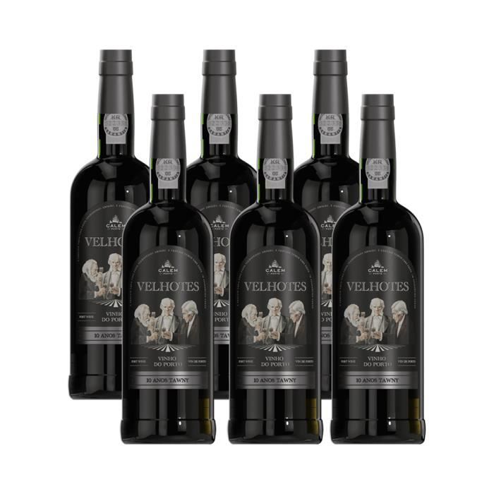 Vin de Porto Calem Velhotes Tawny 10 Years - Vin Fortifié - Lot de 6 ...