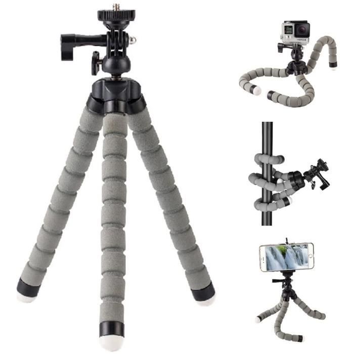 KT-600 Mini Flexible trépied Super Légère Ajustable Rotatif Poulpe ...