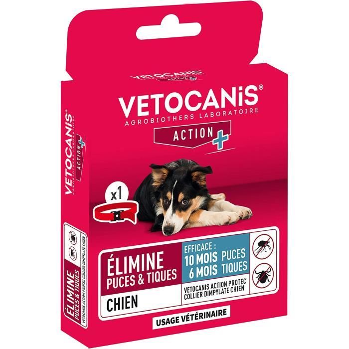Collier Anti-Puces et Anti-Tiques Protection 10 Mois pour Chien Moyen ...