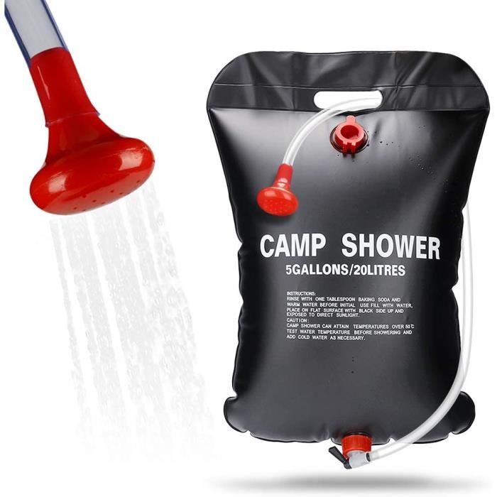 Sac de Douche Solaire Camping - - 20L Sac de Douche Portatif Solaire ...