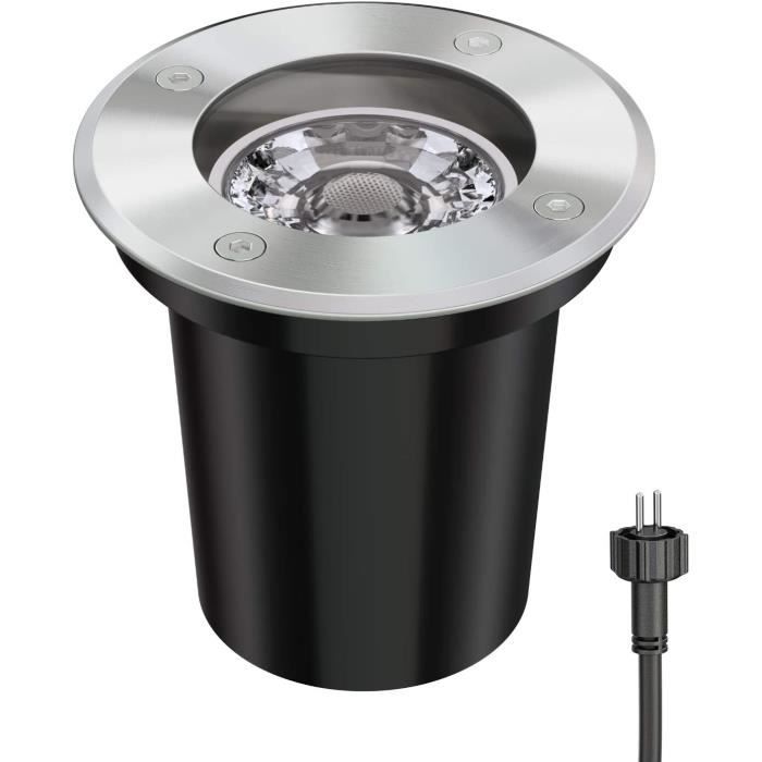 Spot encastré au sol BOJA pour extérieur acier inoxydable(blanc, 4100K ...