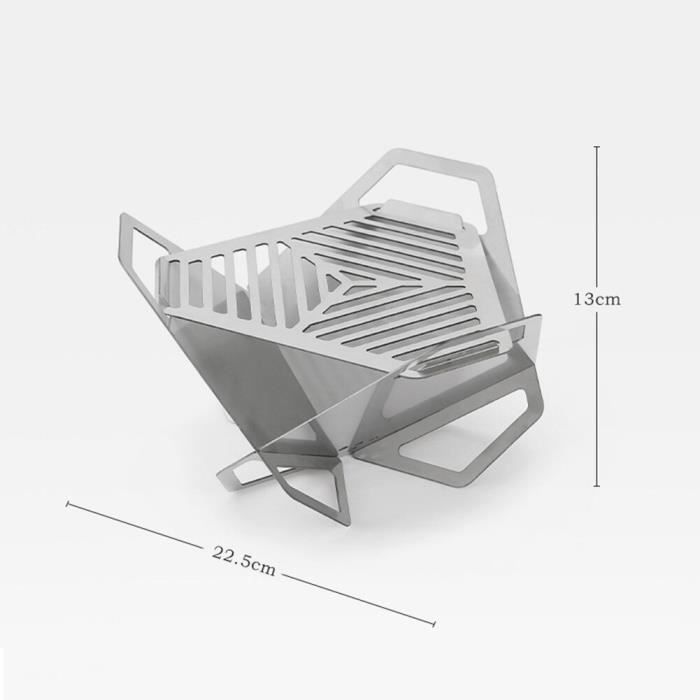 Réchaud,Mini poêle à bois d'extérieur Portable Camping pique-nique ...