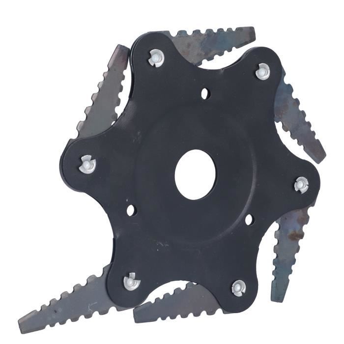 Cikonielf tête de lame de débroussailleuse à herbe Tête de coupe de tondeuse à gazon 6 dents ...