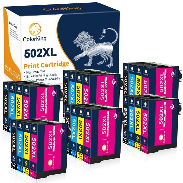 COLORKING Cartouches d'encre compatibles Epson 502XL 502 pour Epson WF ...