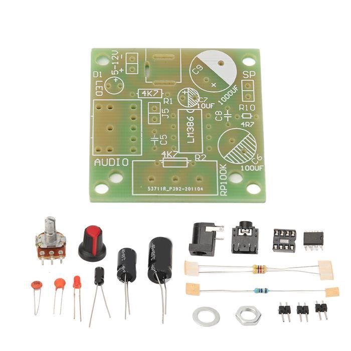 Dilwe Kit d'amplificateur LM386 Kit d'amplificateur audio LM386 Super ...