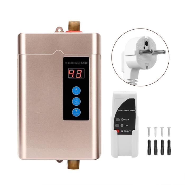 Fafeicy Chauffe-eau sans réservoir Mini chauffe-eau électrique domestique chauffe-eau instantané ...