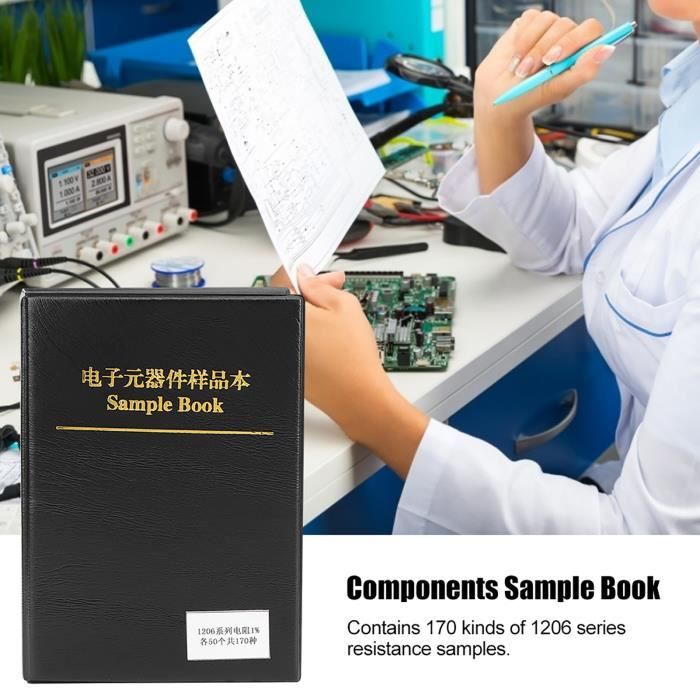 LAN Condensateurs Capacitor Sample Book Black Capacitor Assortment Kit ...