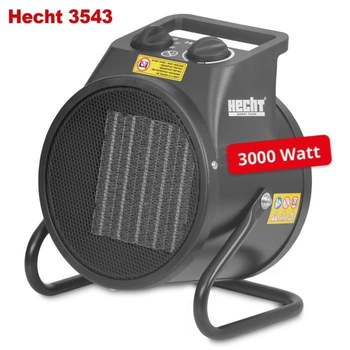Radiateur électrique céramique Hecht 3543 - 3000W - Surface de chauffe ...