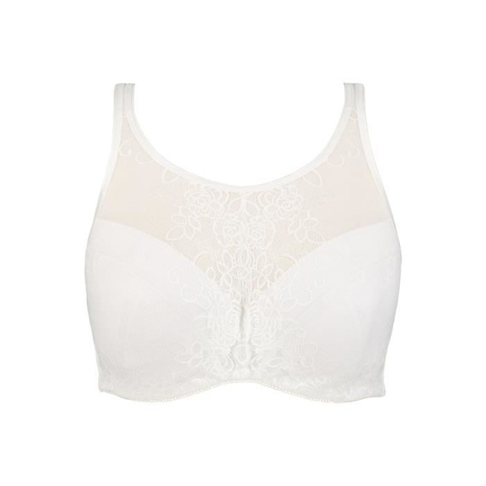 ULLA POPKEN Soutien-gorge haut préformé à coques souples dentelle douce ...