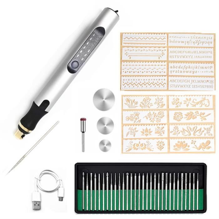 Electric Engraving Pen Engraving Engraver Etching Pen DIY Rotary Tool ...