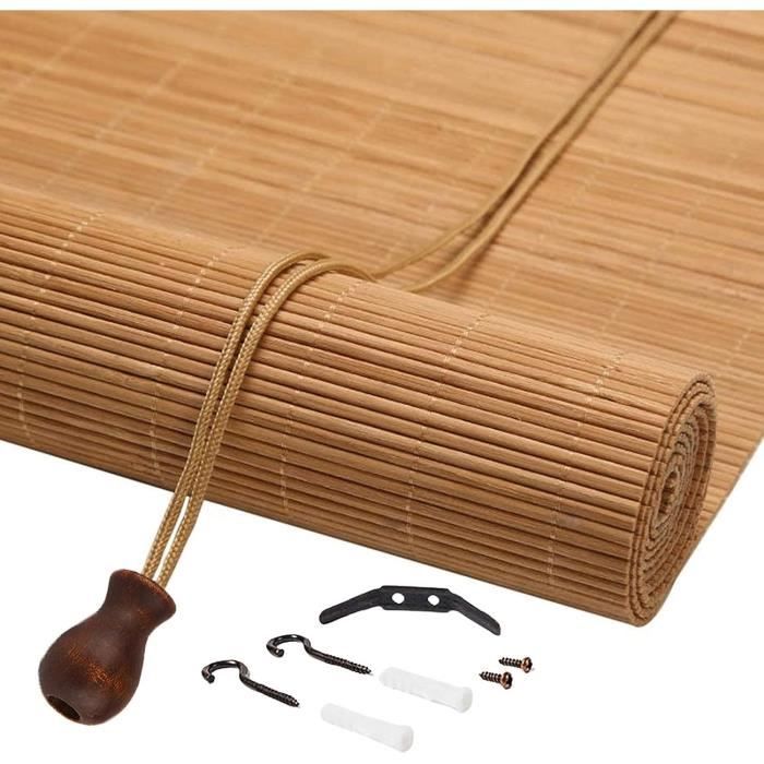 Jolan Store Enrouleur Bambou pour Fenêtres,Store À Rouleau Filtrage De ...