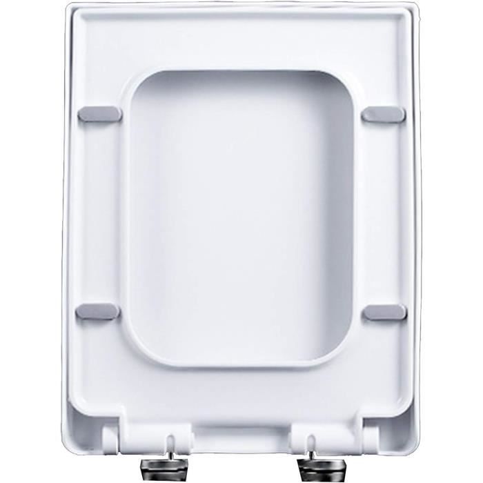Lunette Wc Carré Abattant Wc Rectangulaire, Couvercle De Toilette ...