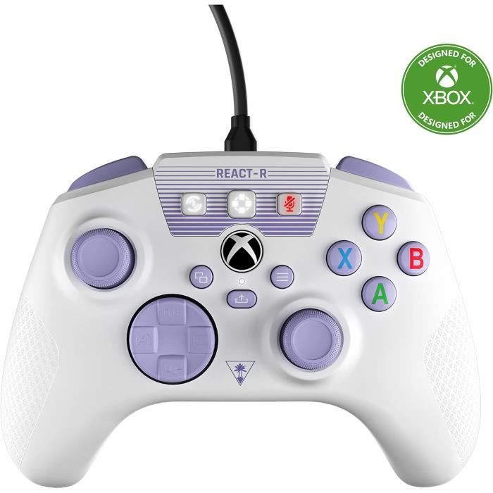 React-R Controller Blanc-Violet - Xbox Series X|S, Xbox One And Pc[m733 ...