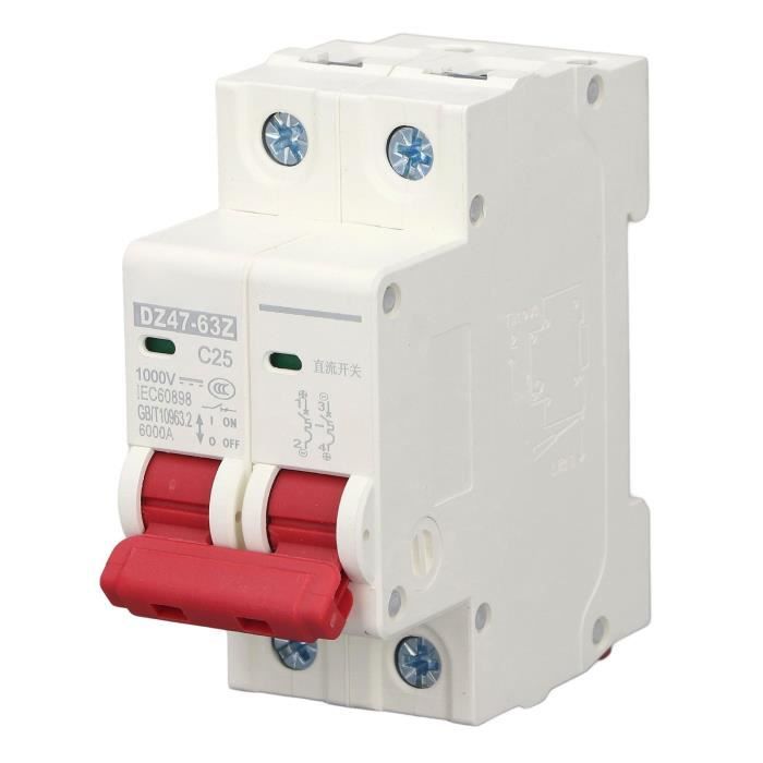 YOSOO Disjoncteur domestique Disjoncteur, DC 1000V Home MCB pour ...