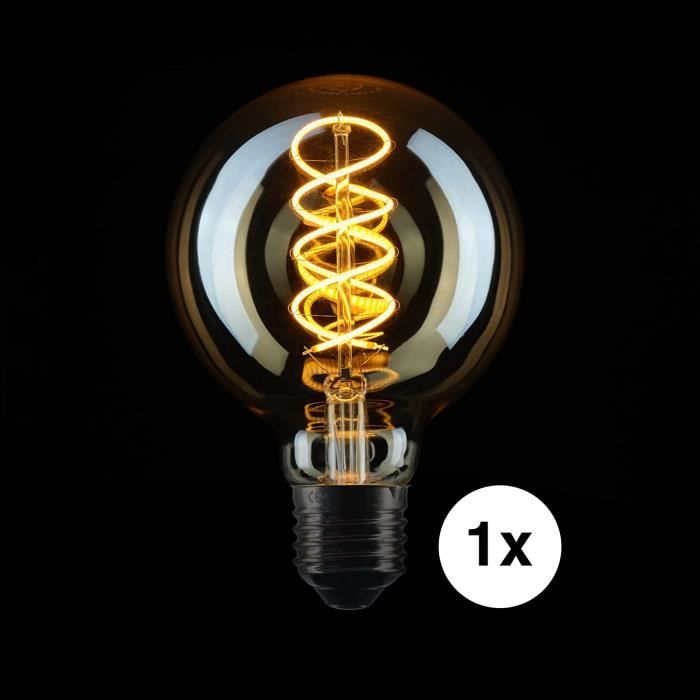 3 X Ampoules Edison E27 Socket Dimmable 4w Blanc Chaud 230v Masterglobe ...