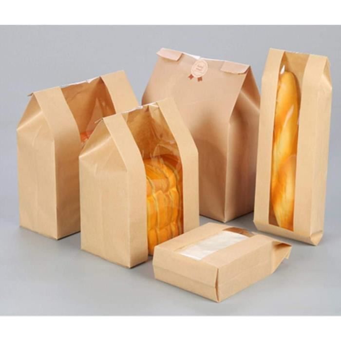 Lot de 50 sacs d'emballage en papier kraft avec revêtement PE 30 ...