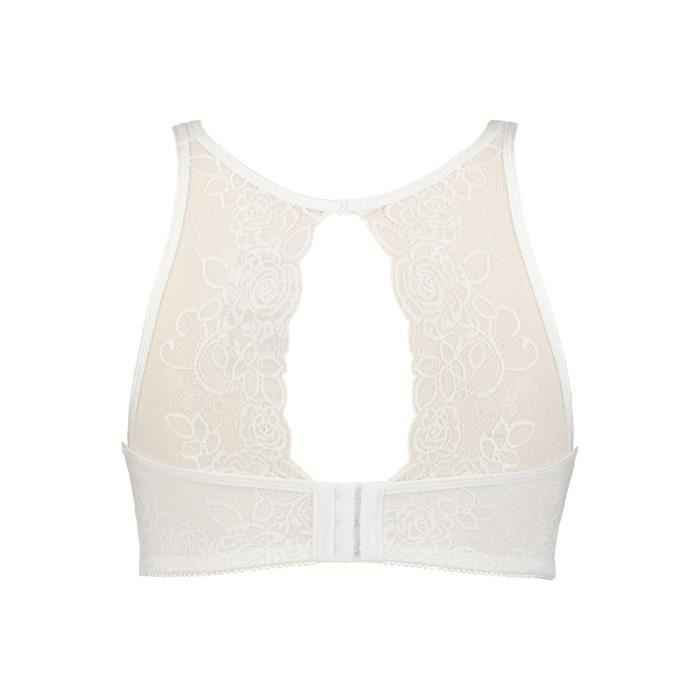 ULLA POPKEN Soutien-gorge haut préformé à coques souples dentelle douce ...